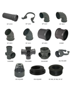 GBP Soil Pipe 110mm Anthracite Grey Plastic - 110mm Plastic Soil Pipe ...
