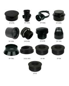 GBP Soil Pipe 110mm Black Plastic - 110mm Plastic Soil Pipe - Guttering ...