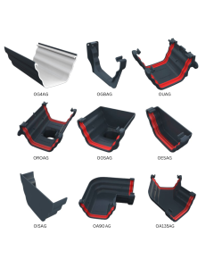 GBP Anthracite Ogee Gutter and Downpipe - Ogee Gutter and Square ...