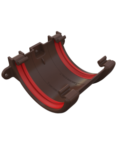 GBP Brown Round Gutter and Downpipe - Half Round Gutter and Downpipe ...