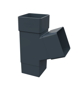 GBP Anthracite Grey 114mm Square Gutter and 65mm Downpipe - Squareline ...