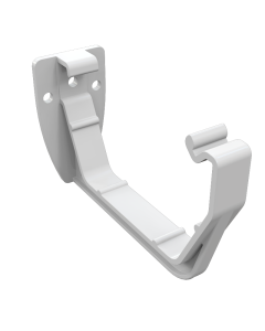 GBP White Plastic 114mm Square Gutter and 65mm Downpipe - Squareline ...