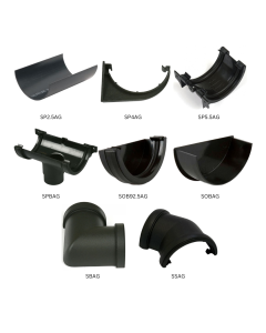 GBP Half Round Cast Iron Effect Gutter - Cast Iron Effect Guttering and ...