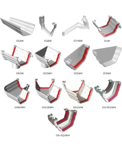 GBP White Ogee Gutter and Downpipe - Ogee Gutter and Square Downpipe ...