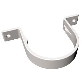 GBP Pipe Bracket Flush Fit White Round Freeflow | GBP