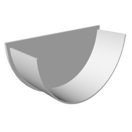 GBP Internal Stop End White Round Freeflow | GBP