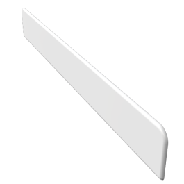 GBP 300mm Fascia End Cap White Freefoam | GBP