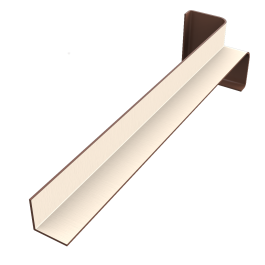 GBP Cream Grain 300mm Internal Fascia Corner Trim | GBP