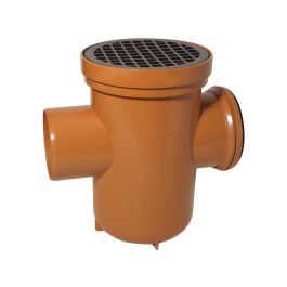 GBP 110mm Back Inlet Bottle Gully Circle Grid | GBP